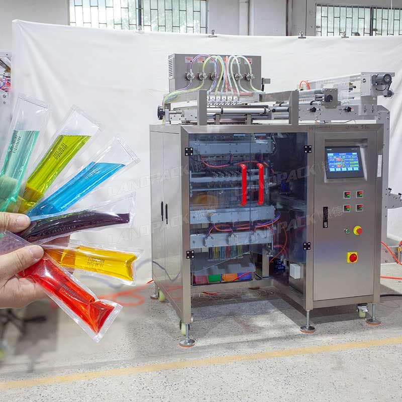Multi Lanes Various Flavors Liquid Stick Filling Packing Machine